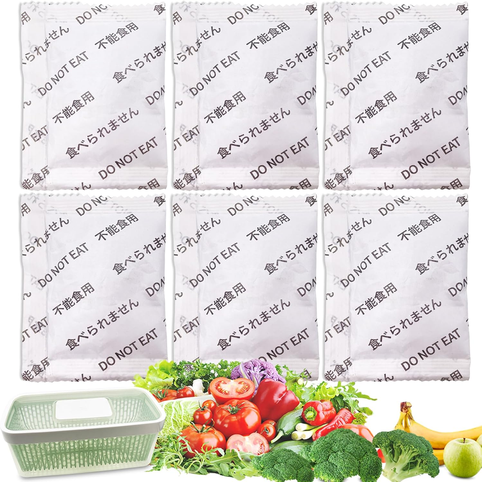 6 Pack Produce Saver Refills Kit for OXO Greensaver Produce Keepers and ...