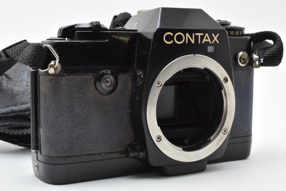 "Exc+5!" w/Strap Contax 137 MA Quartz SLR Film Camera Black Body Japan ...