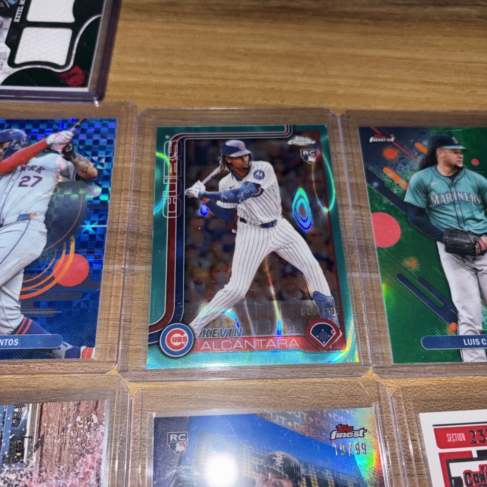 Huge Baseball Sports Card Collection Lot (25 Cards) Autos Numbered ...