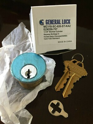General Lock Mortise Cylinder MC-118-SC-626-ST-KA2 | eBay
