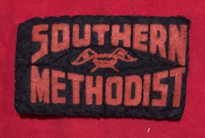Antique 1930's SMU Southern Methodist U Football Candy Tobacco Felt ...