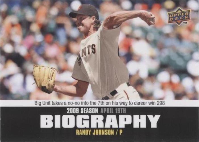 2010 Upper Deck - Season Biography Randy Johnson #SB-17 for sale online | eBay
