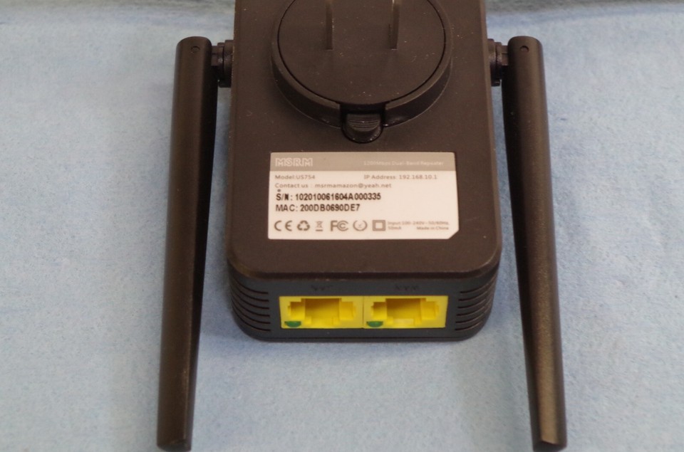 MSRM US754 Lonag Range Extender 1200Mbps WiFi Repeater Signal Amplifier ...