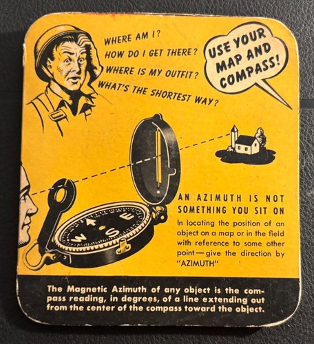 WW2 Era US Magnetic Azimuth Folding Compass | eBay