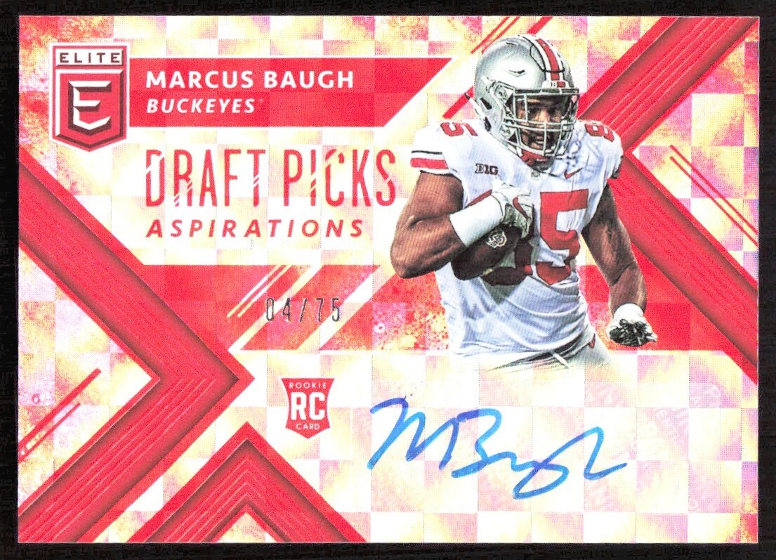 2018 9445B Panini Elite ASPIRATION Draft Picks Autographs Marcus Baugh ...