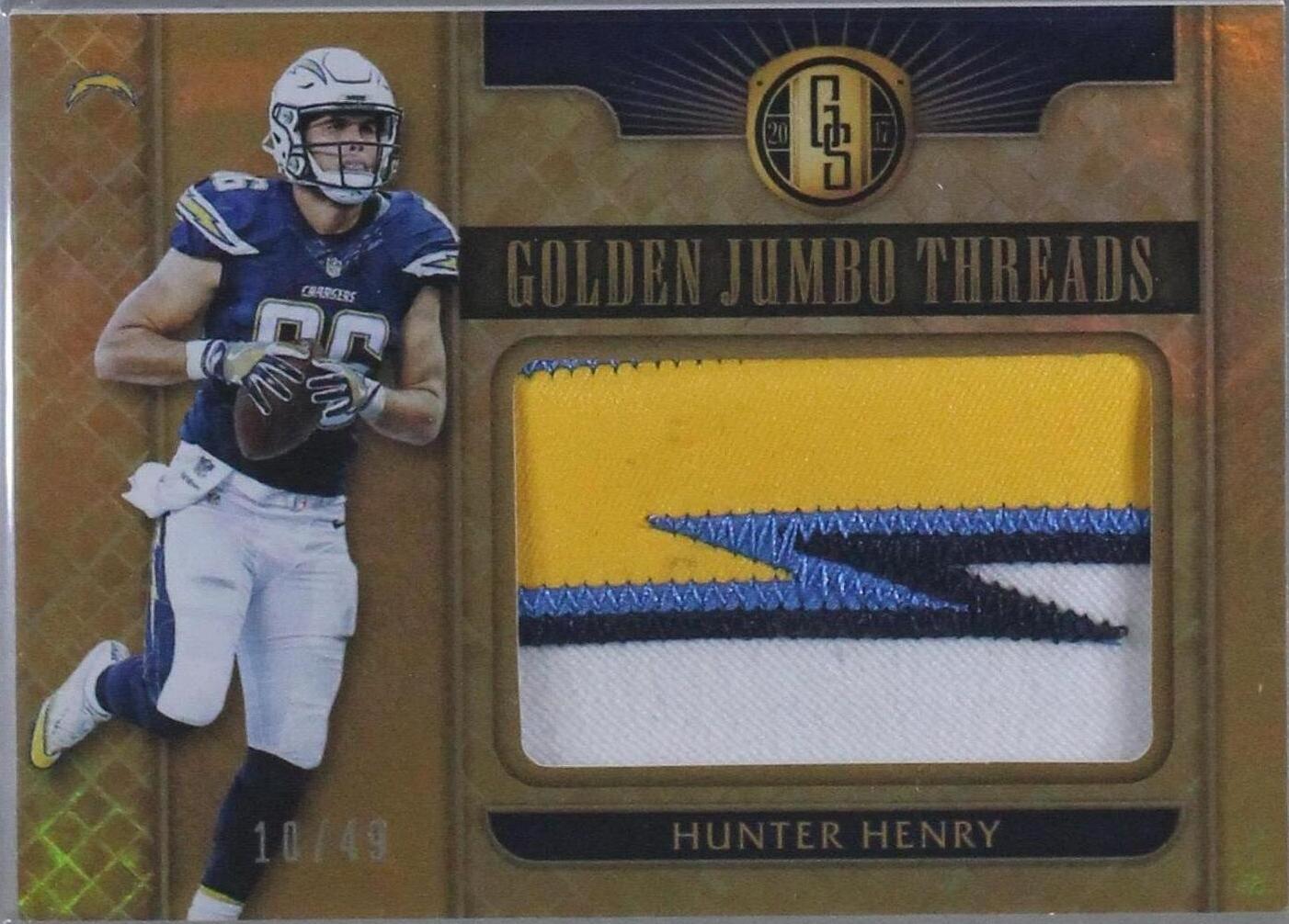 2017 Panini Gold Standard - Golden Jumbo Threads Hunter Henry #28 Prime ...