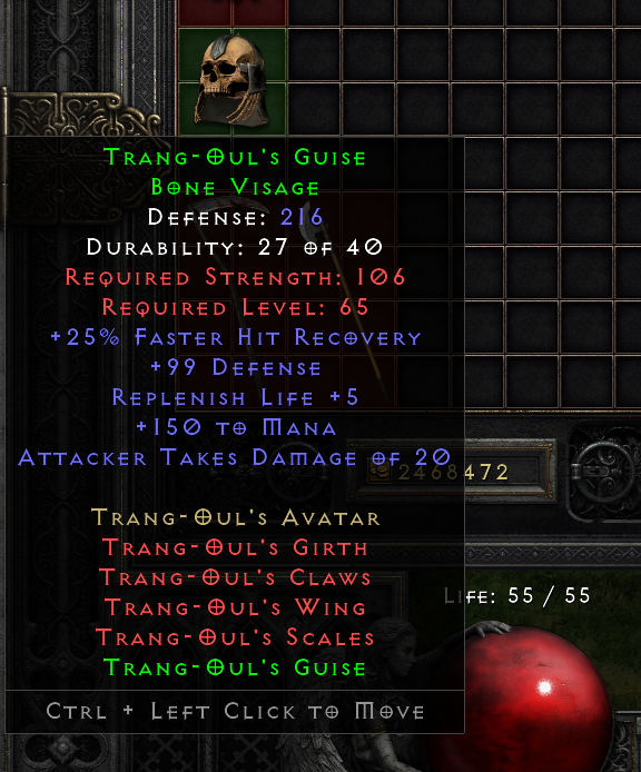Diablo 2 D2R - PC Xbox - Trang-Oul's Avatar Full Set - NL or Ladder ...
