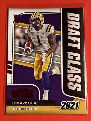 🎆Jamarr Chase Red Parallel Draft Class Rookie Card LSU Bengals 💨SP RC ...