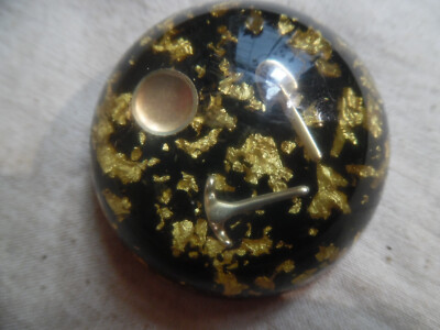 Vintage Mini Paperweight Lucite With Pan Shovel Pick And Gold Flakes | eBay