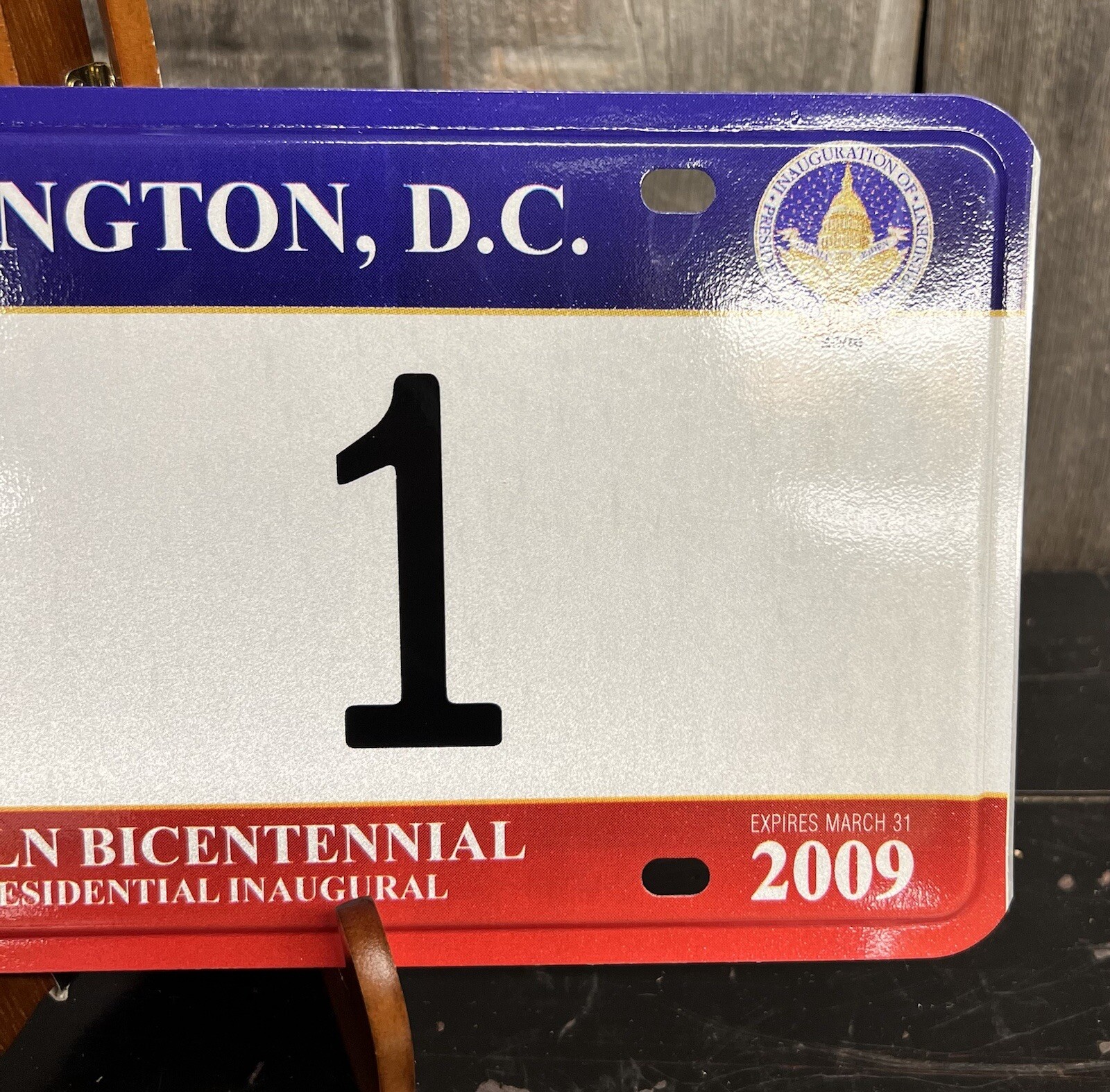 2009 Washington 56th Presidential Inaugural License Plate Lincoln Obama ...