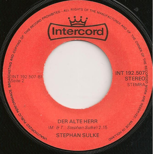 Stephan Sulke - Lotte 1976 7", Single Intercord, Intercord INT 192507 ...