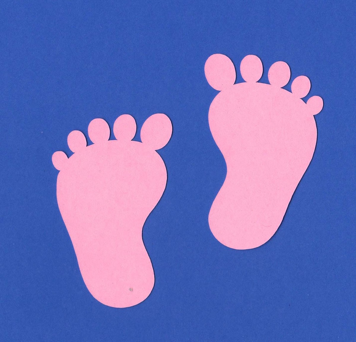 Blue And Pink Baby Feet
