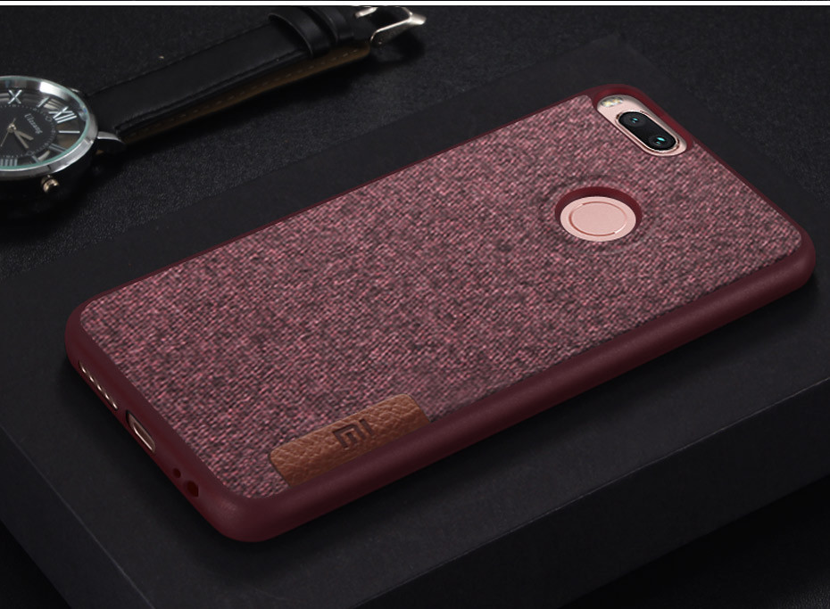 Shockproof Soft TPU+Flannel Leather Skin Back Cover Case For Xiaomi Mi ...