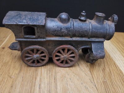 Early American Style Cast Iron Toy Train Engine | eBay