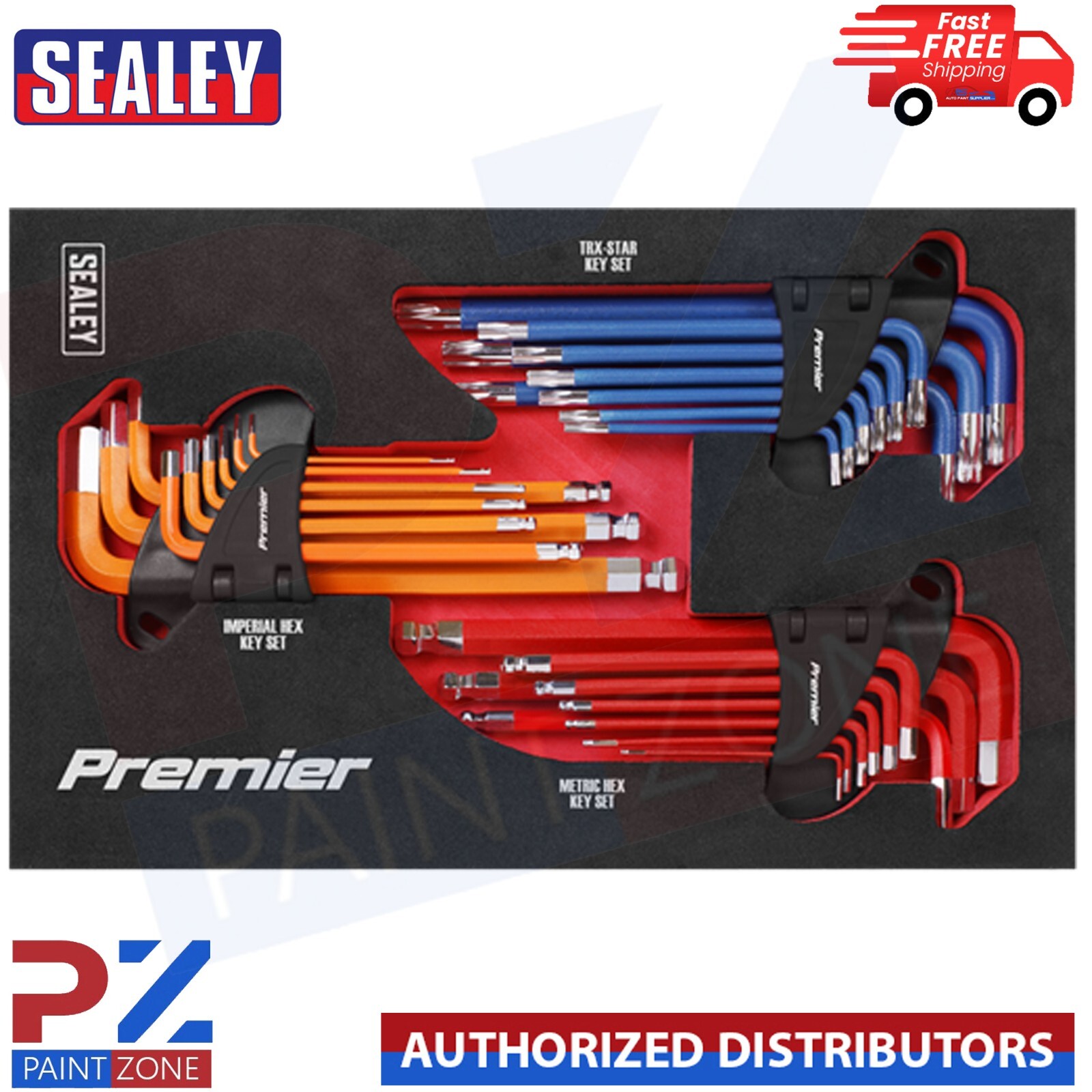 Sealey AK7179 27 Piece Master Hex Key Sets Torx Imperial Allen In EVA ...