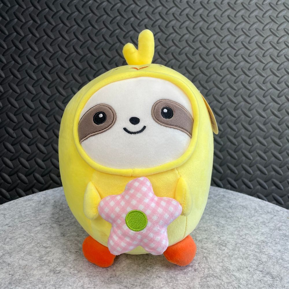 Smoochy Pals Sloth Plush in Chick Costume 10" Yellow Stuffed Animal ...