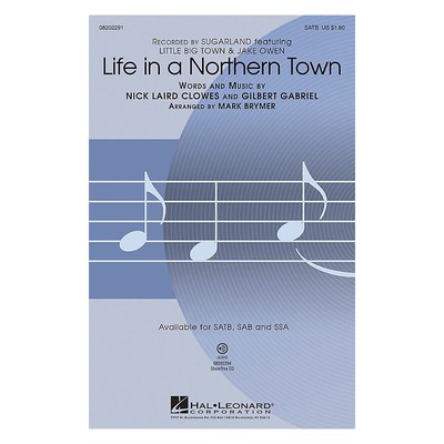 Life in a Northern Town ShowTrax CD by Sugarland Arranged by Mark ...
