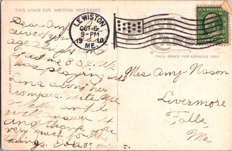 Divided-Back HOSPITAL SCENE Lewiston Maine ME j/24 BB7532 | eBay