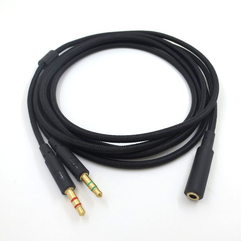 New Audio Cable PC Splitter For Kingston HyperX Cloud II Alpha Gaming ...
