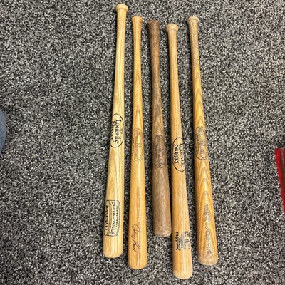 Vintage Mini Wooden Souvenir Baseball Bat Lot Of 5 Various Mini Bats | eBay