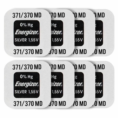 8 x Energizer Silver Oxide 371/370 batteries 1.55V SR69 SR920W Watch | eBay