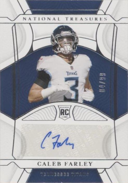 2021 Panini National Treasures - Rookie Signatures Caleb Farley #136 / ...