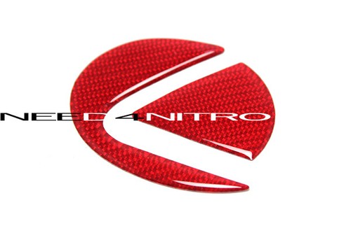 For 06-13 Lexus IS 250 350 Red Carbon Fiber Trunk Emblem Filler Decal F ...