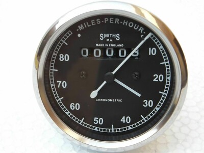 New Replica Smiths Speedometer 80 Mph Bsa Norton Vintage Motorcycle # ...