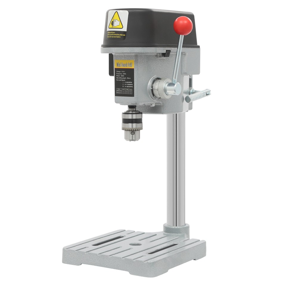 340W Mini Bench Drill Press Portable Bench Drill Machine Corded Mini ...