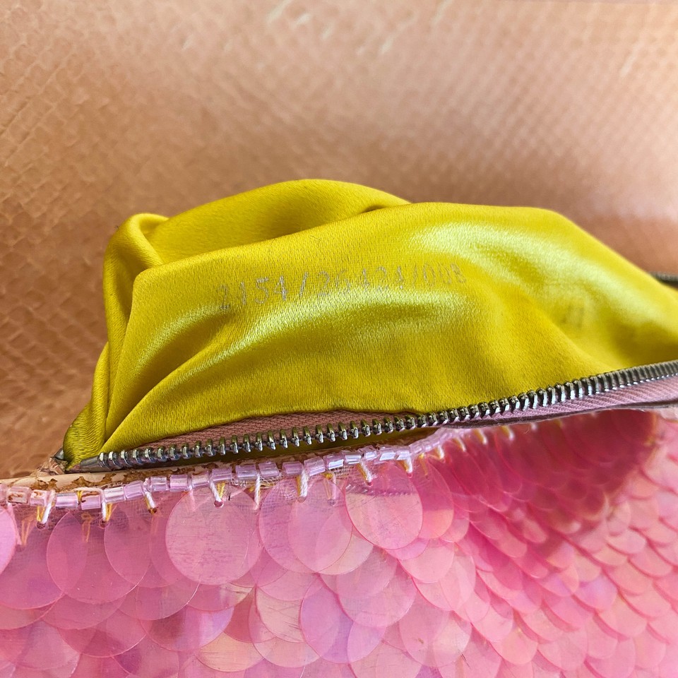 FENDI Rare Baguette Pink Sequin Rhinestone Hardware Shoulder Bag | eBay