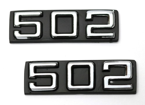 NEW Stick-On "502" Front Fender Emblem Set / For 1970-1975 Camaro Badge ...
