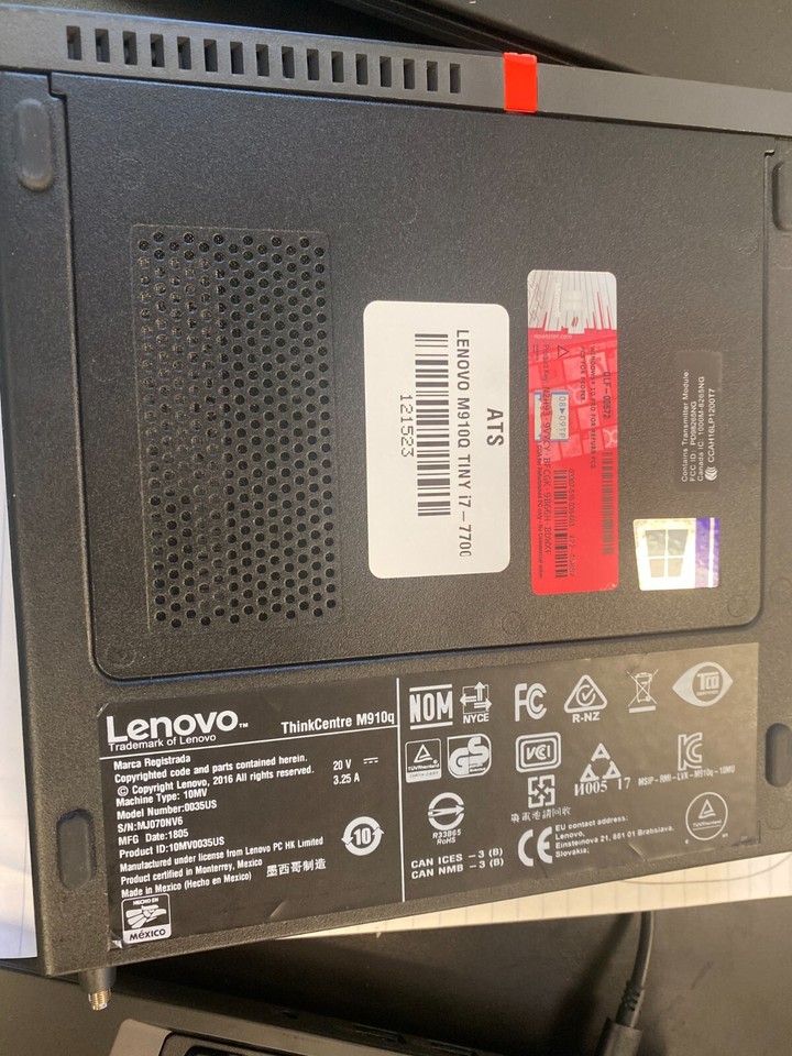 Used-Working Lenovo M910Q Tiny i7-6700 16 GB Ram/240GB SSD | eBay