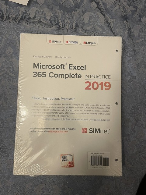 Looseleaf for Microsoft Excel 365 Complete: in Practice, 2019 Edition by Kathleen Stewart and ...