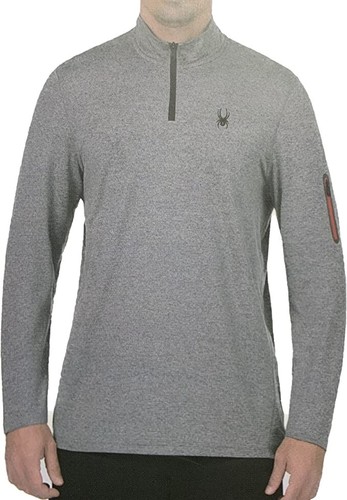 *Spyder Active Men's 1/4 Zip Long Sleeve Lightweight Pullover Shirt~Red ...
