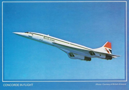 British Airways Concorde Postcard - Never Used | eBay