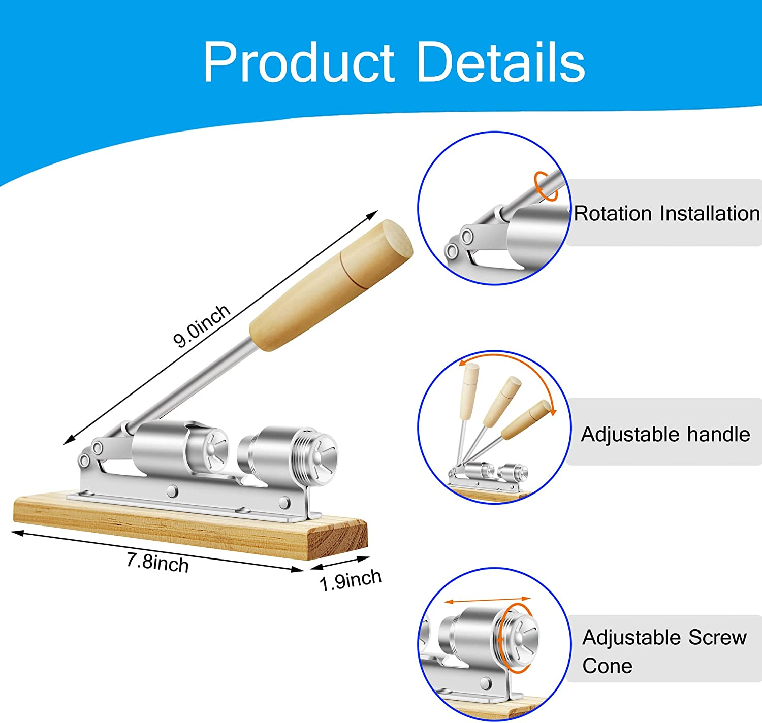 Nut Cracker Machine Splitter Tool Breaker Pecan Sheller Walnut Almond ...