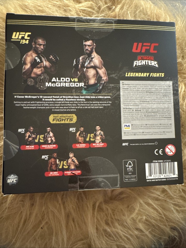 UFC 194 Octagon Legendary Fights Jose Aldo Connor McGregor 4” Figures 2 ...