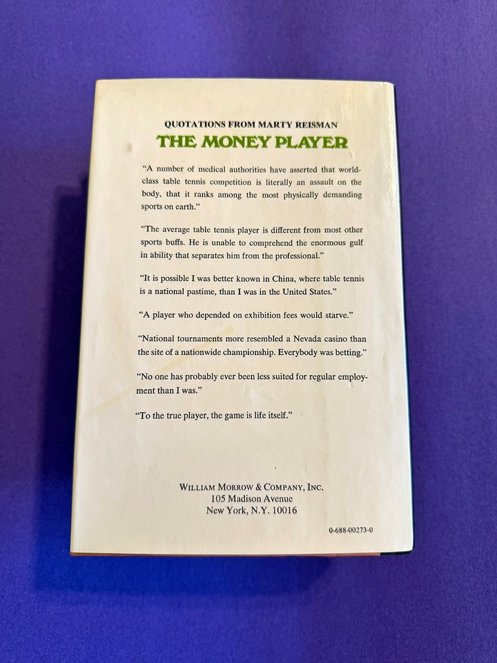 OSCAR nom. The Money Player USA Table Tennis Hustler Marty Reisman ...