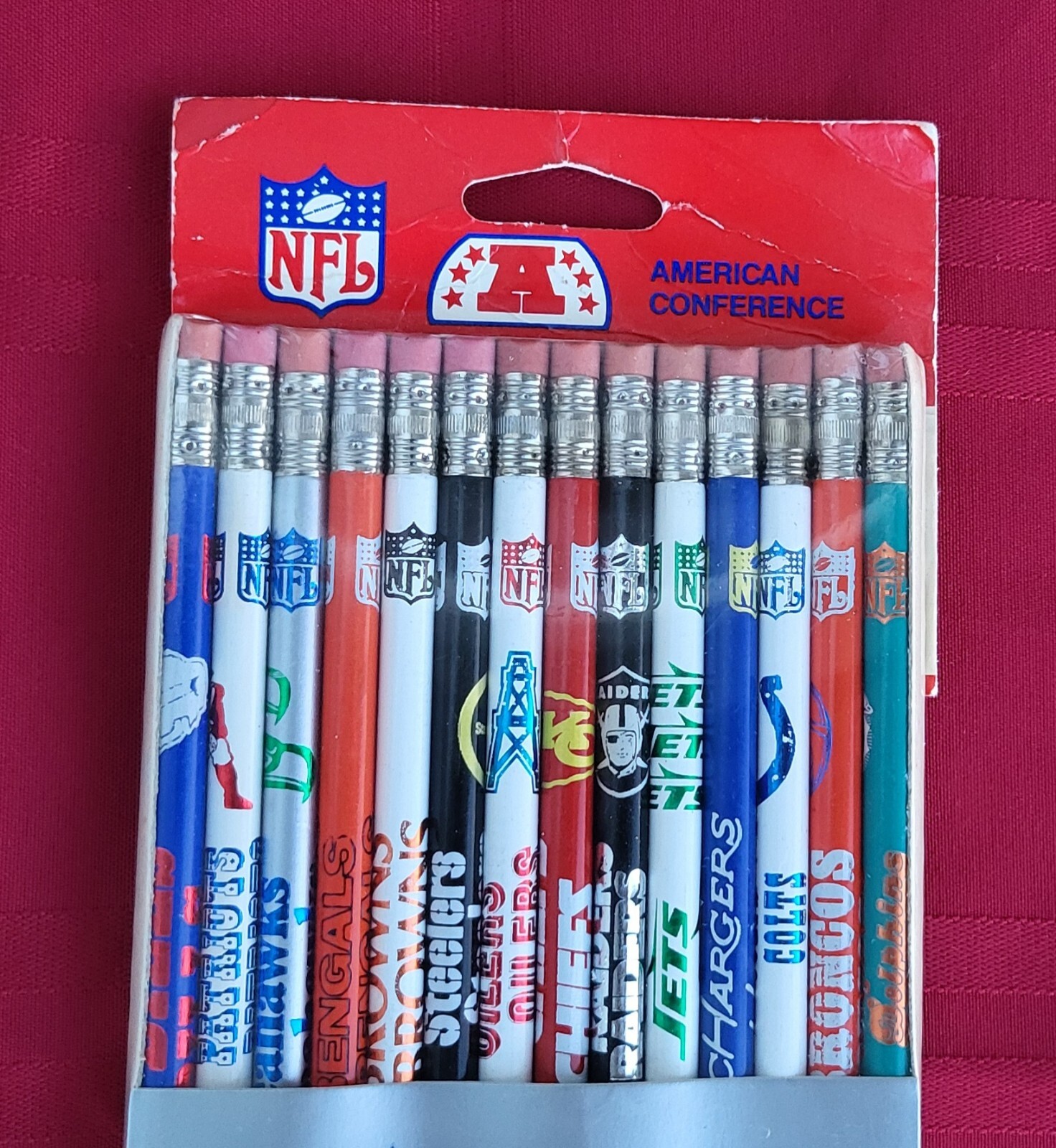 NEW SEALED Vintage 1980s Official NFL Pencils & Hallmark Stickers | eBay