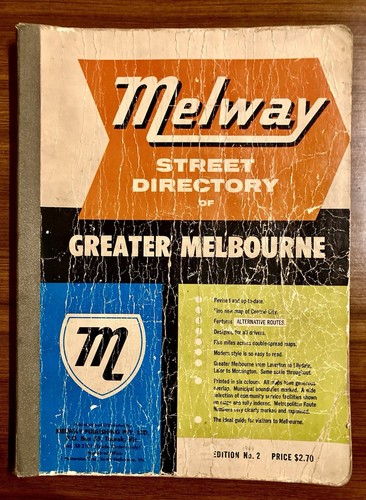Melway Street Directory of Greater Melbourne : Edition 2 VG & Clean ...