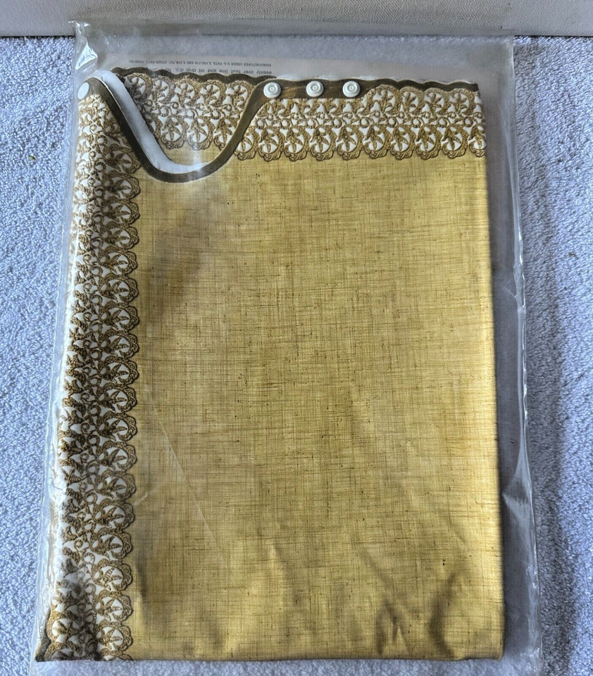 Vintage Gold Bridge Card Table Cover Tablecloth Snap Fit Linen Texture ...