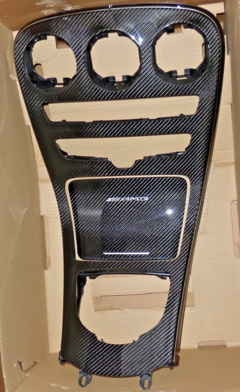 2014-2018 Mercedes-Benz W205 C-Class AMG Carbon Fiber Center Console ...