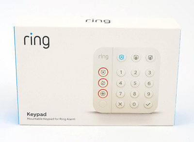 Ring Alarm Keypad (2nd Gen) with Adapter for Ring Alarm Wireless System ...