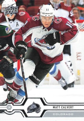 2019 Upper Deck #132 Matt Calvert Colorado Avalanche | eBay