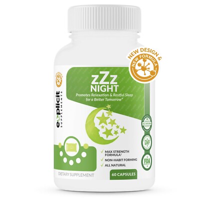 zZz Night Natural Sleep Aid - Non-Habit Sleeping Pills - Sleep ...