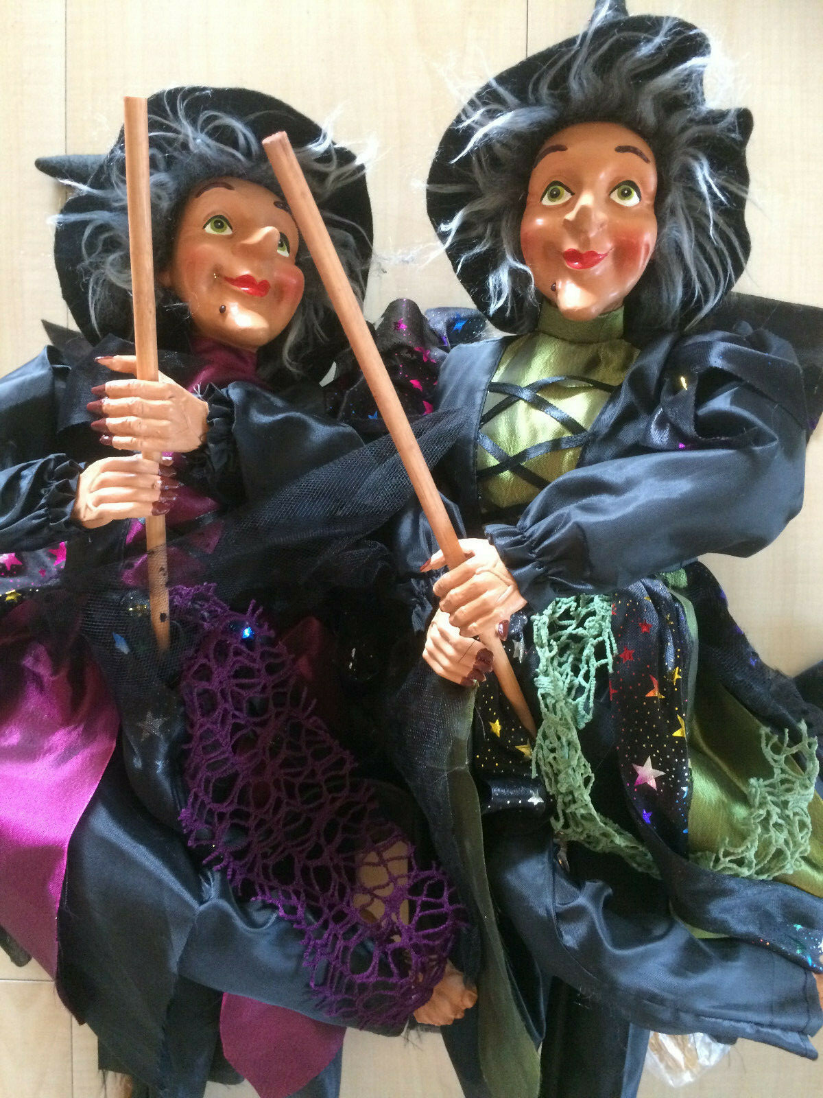 Hexe-47 cm-freundlich-Faschingsdeko-Hexenfiguren-Hexen-Deko-Halloween ...