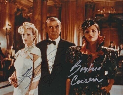 BARBARA CARRERA & KIM BASINGER 007 JAMES BOND DOUBLE SIGNED CAST ...