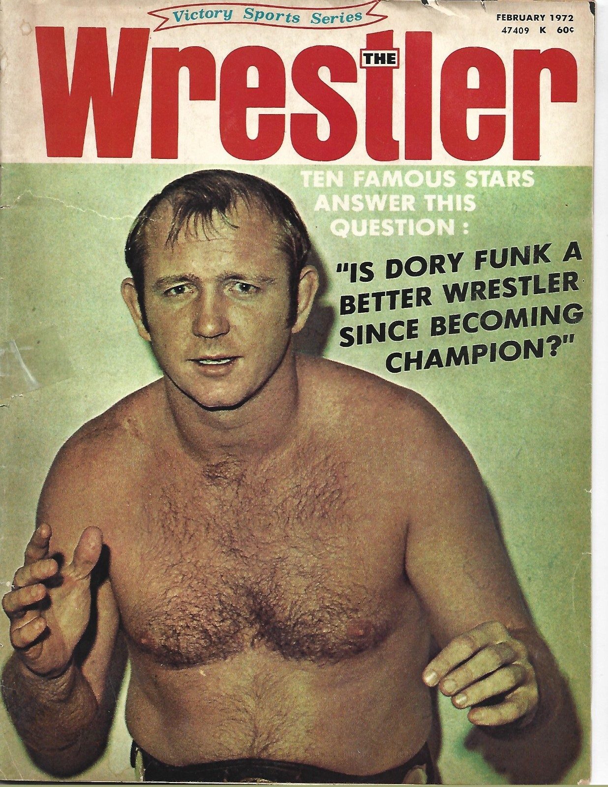 FEBRUARY 1972 THE WRESTLER WRESTLING MAGAZINE DORY FUNK LAYTON ROBERTS ...