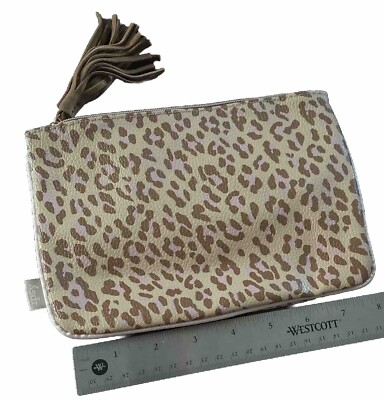 IPSY Nov 2019 Glam Bag Leopard Animal Print w Tassel Tan Brown Makeup ...