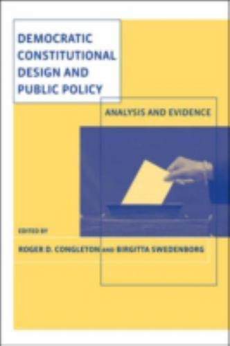 Democratic Constitutional Design and Public Policy: Analysis and ...
